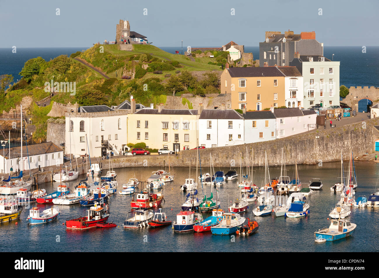 Tenby Harbour, Tenby, Pembrokeshire, Wales, United Kingdom, Europe ...