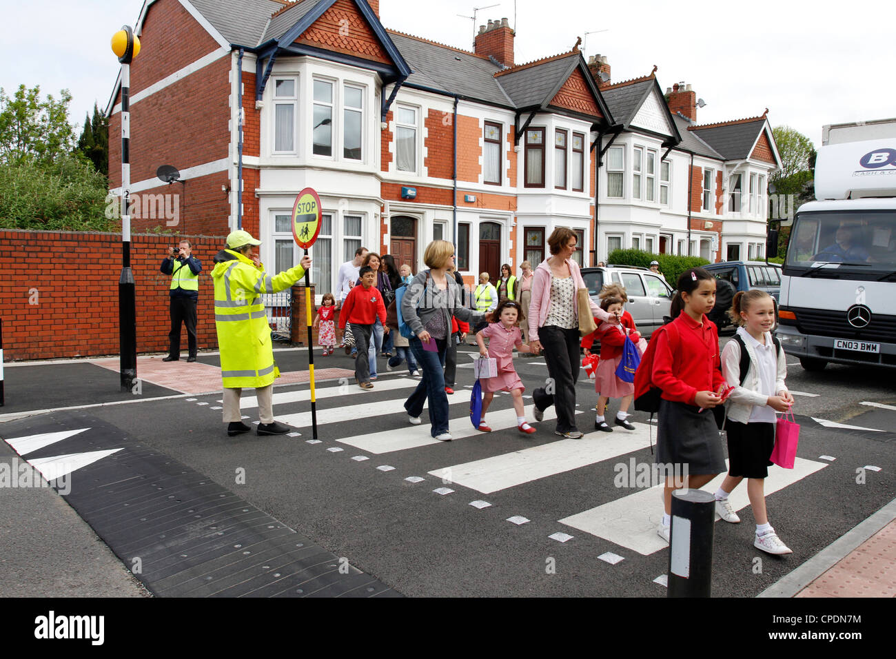 walking bus on the way to school Stock Photo - Alamy