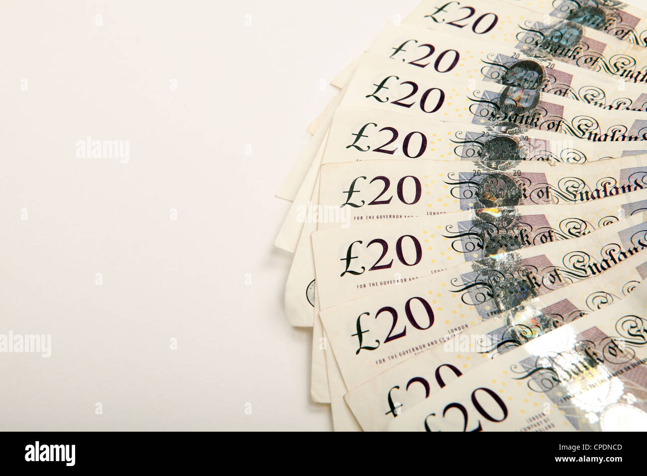 Twenty pound notes hi-res stock photography and images - Alamy