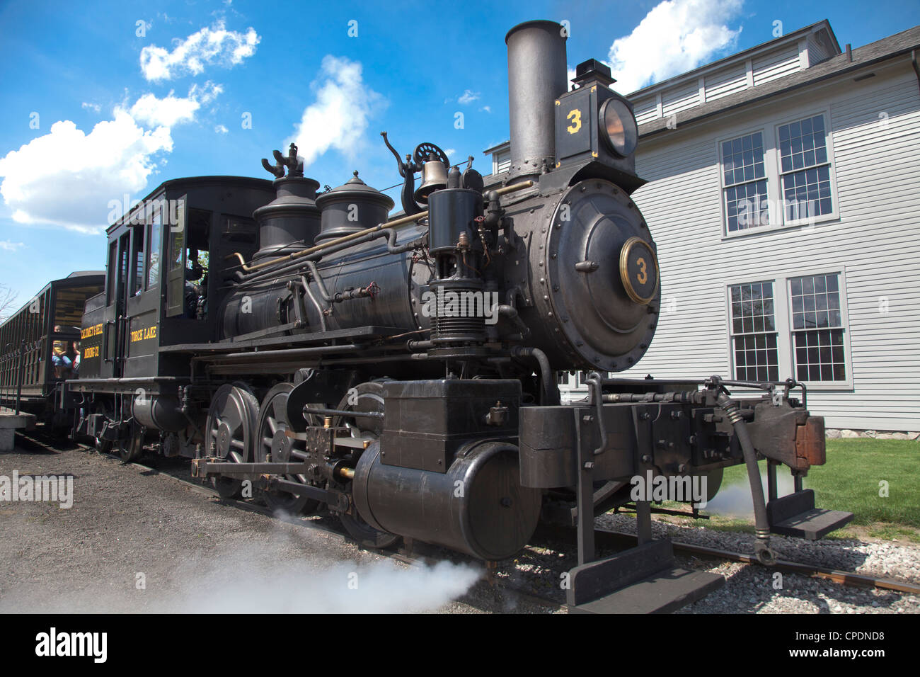 Steam locomotive at Greenfield Village, Dearborn, Michigan Stock Photo ...