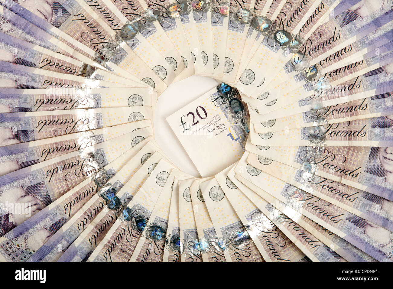British uk 20 pound notes hi-res stock photography and images - Alamy