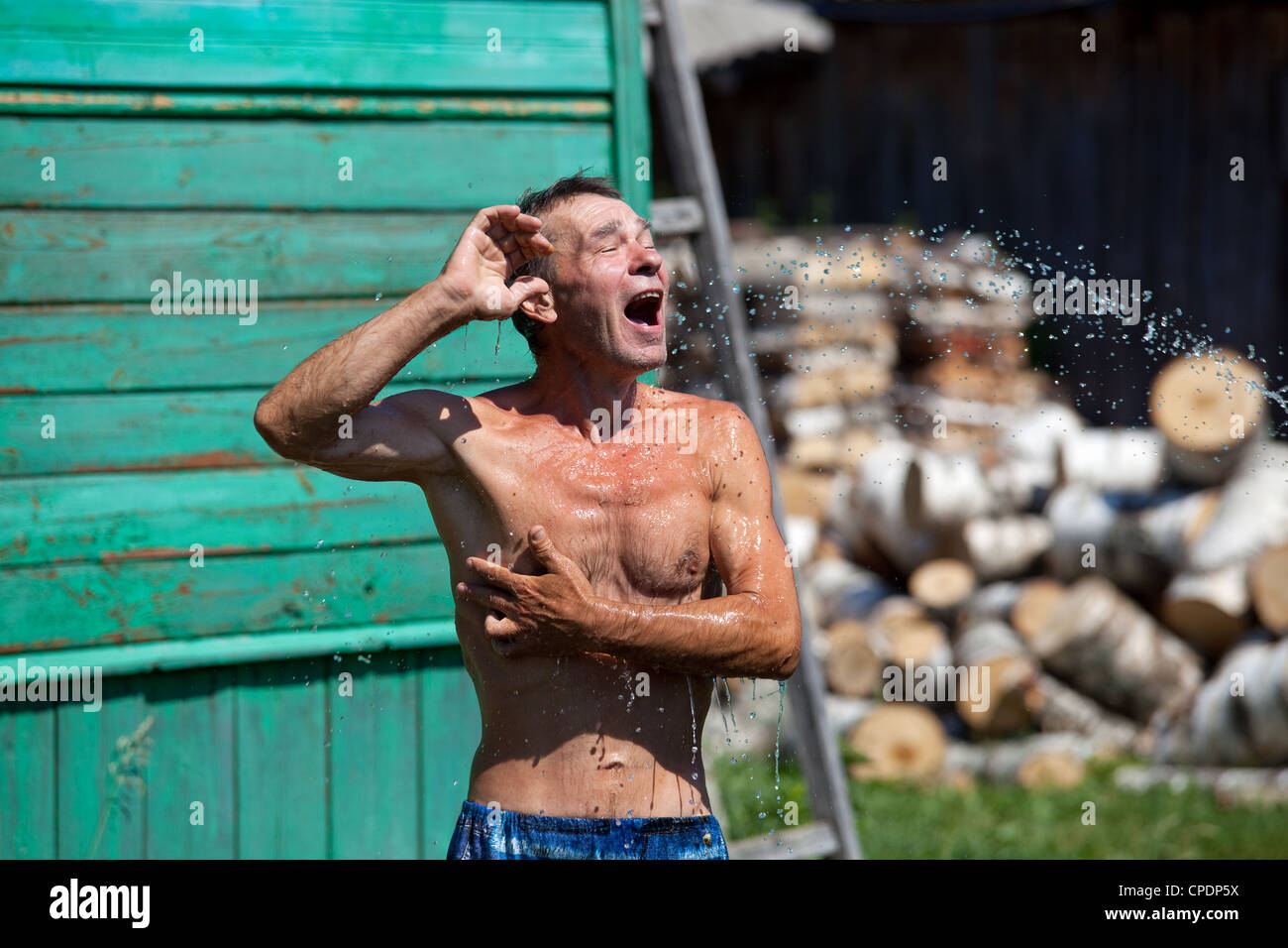 Face water splash hi-res stock photography and images - Alamy