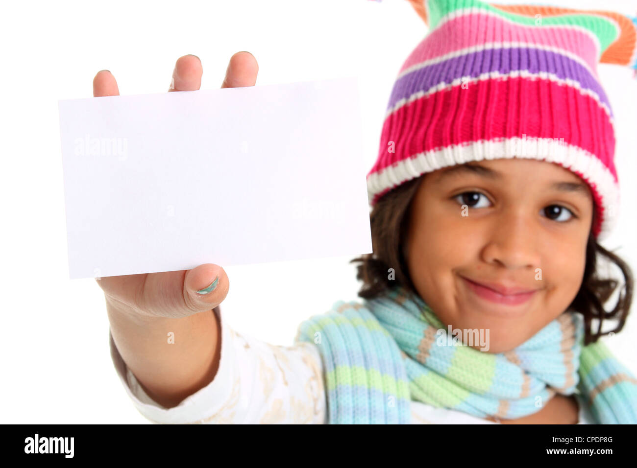 Young Girl Posing Against A White Background Stock Photo - Alamy