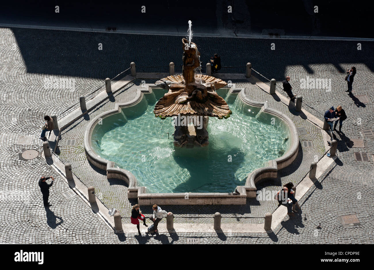 Piazza Barberini with Triton Fountain, by Gian Lorenzo Bernini. Rome ...