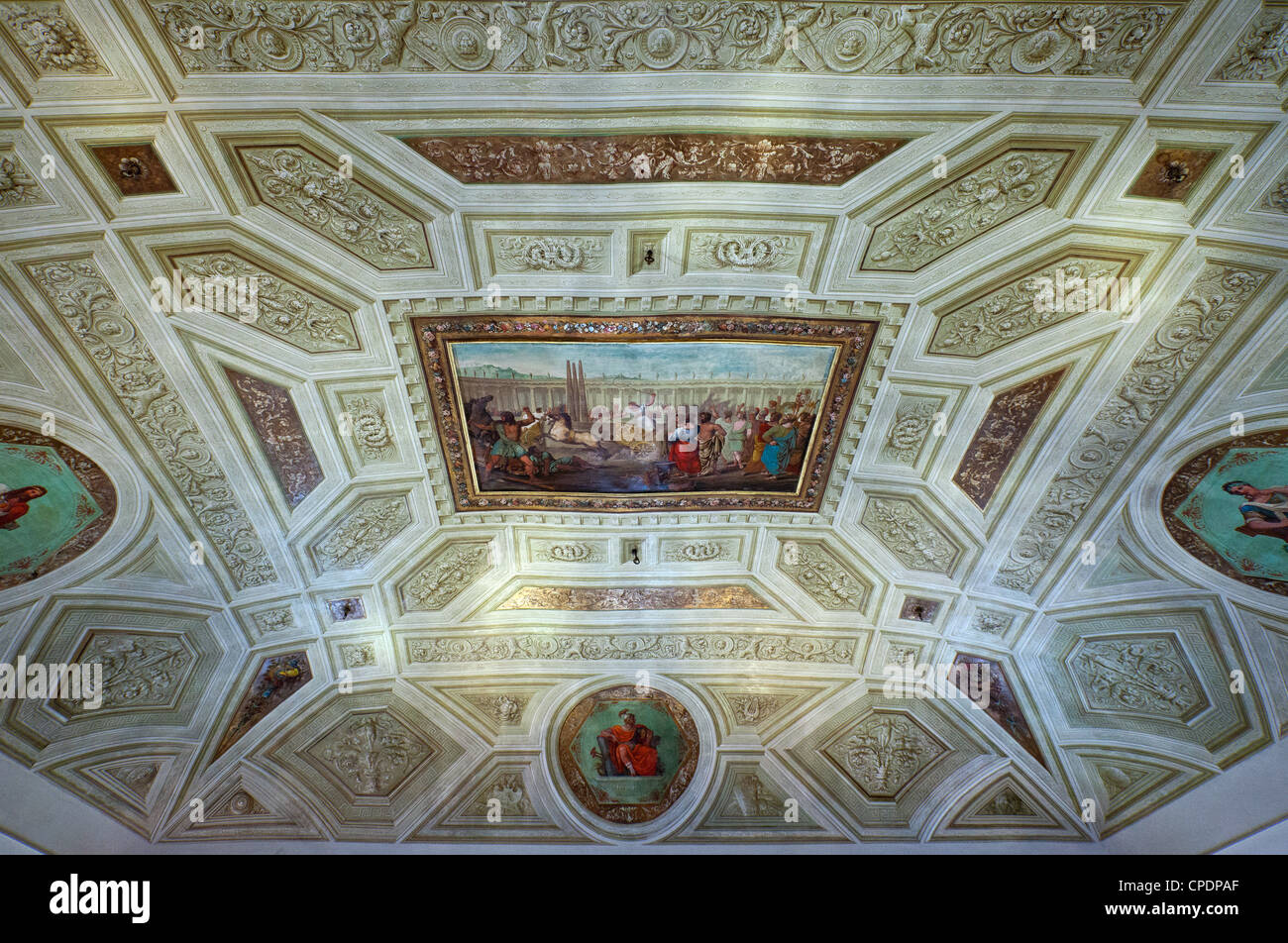 Italy, Ferrara, the Estense castle inside Stock Photo - Alamy