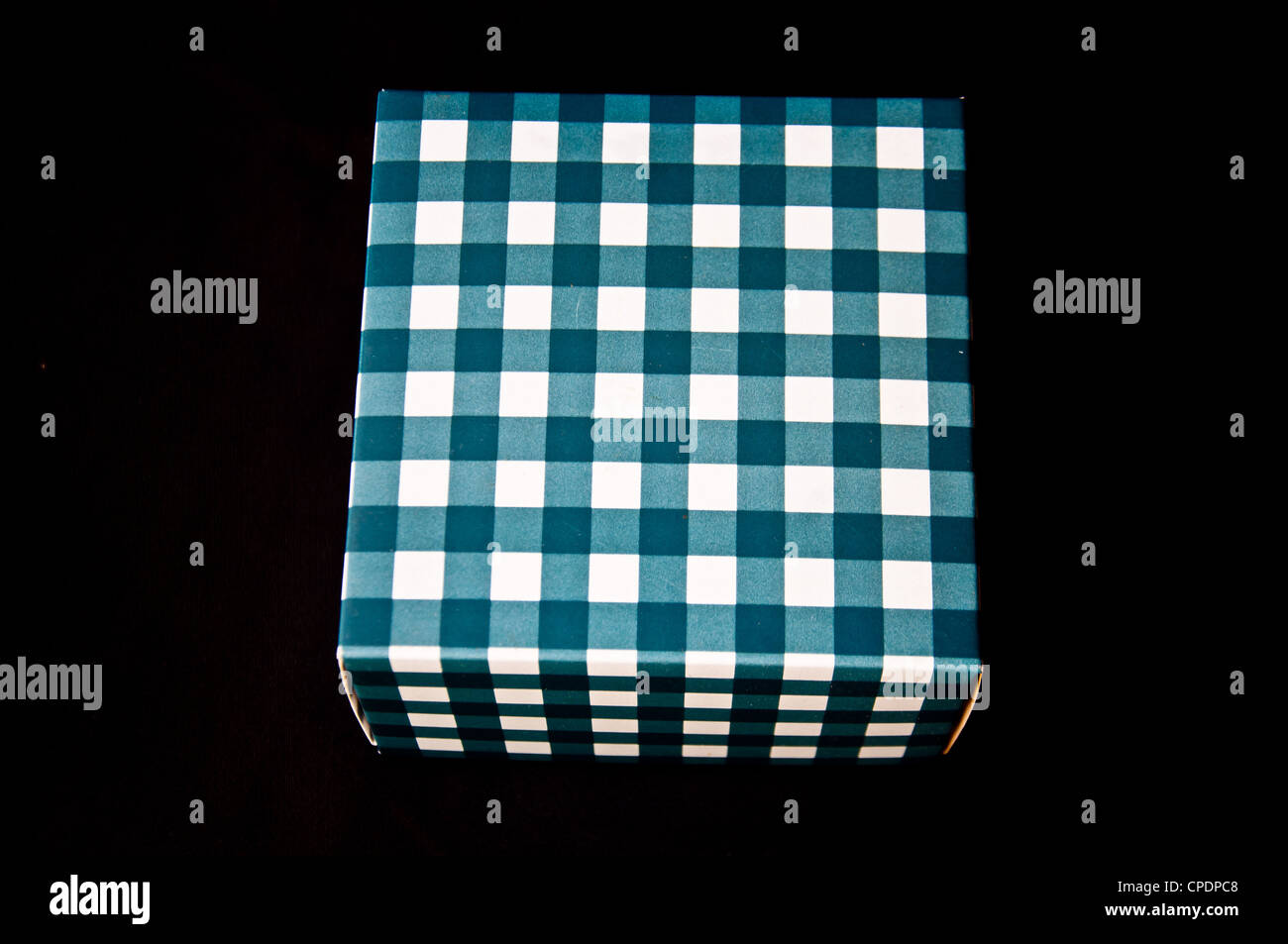 Green and white table paper box Stock Photo - Alamy