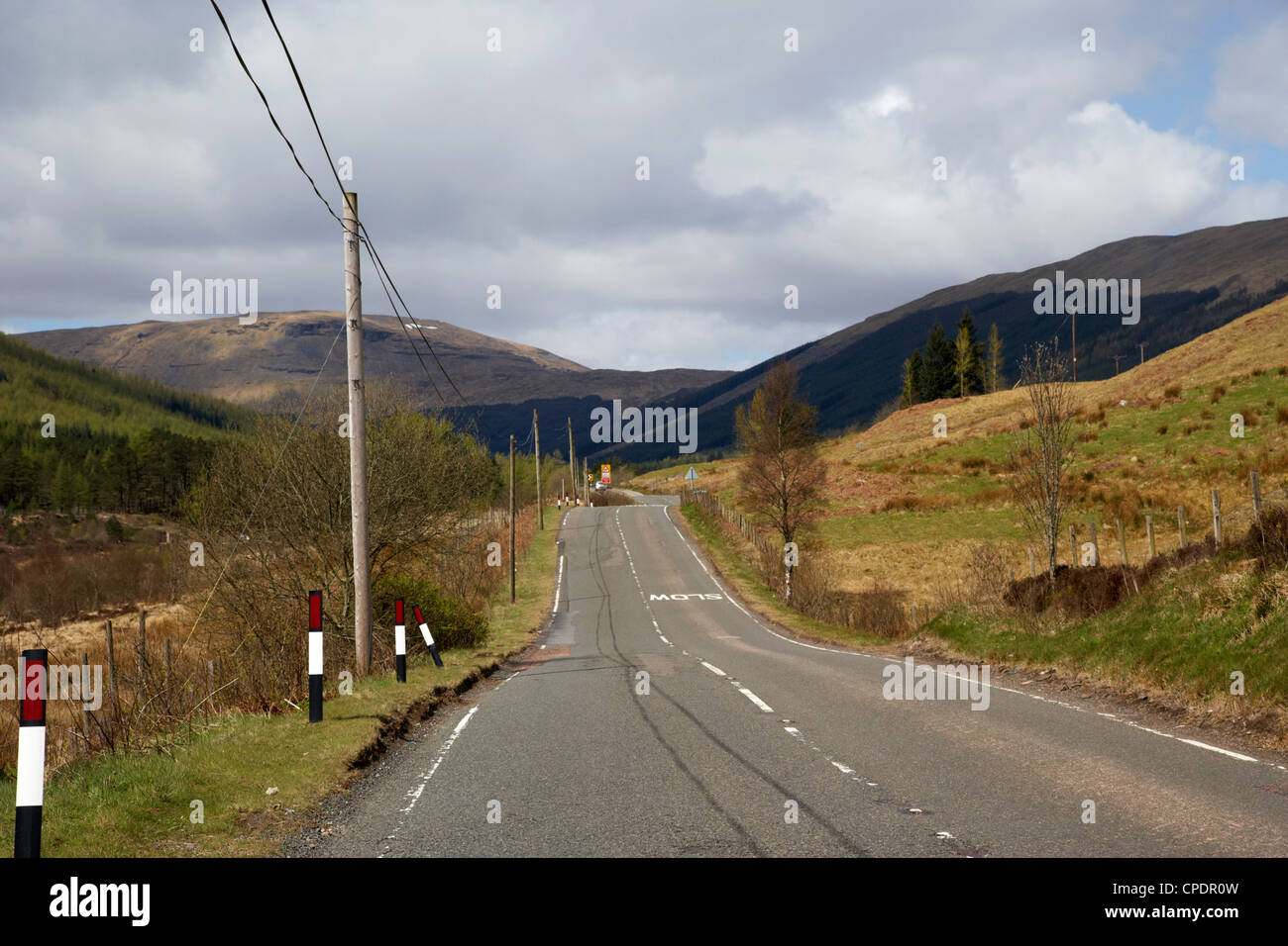 Scottish trunk road hi-res stock photography and images - Alamy