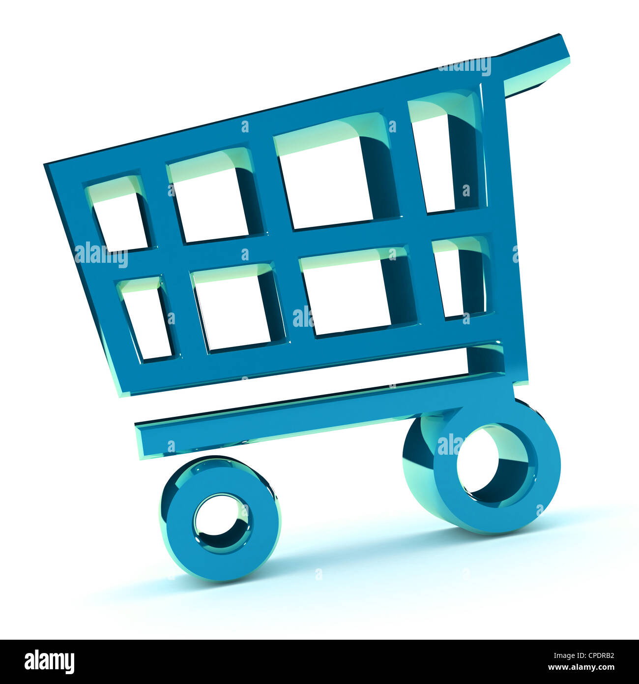 A Colorful 3d Rendered Shopping Cart Illustration Stock Photo - Alamy