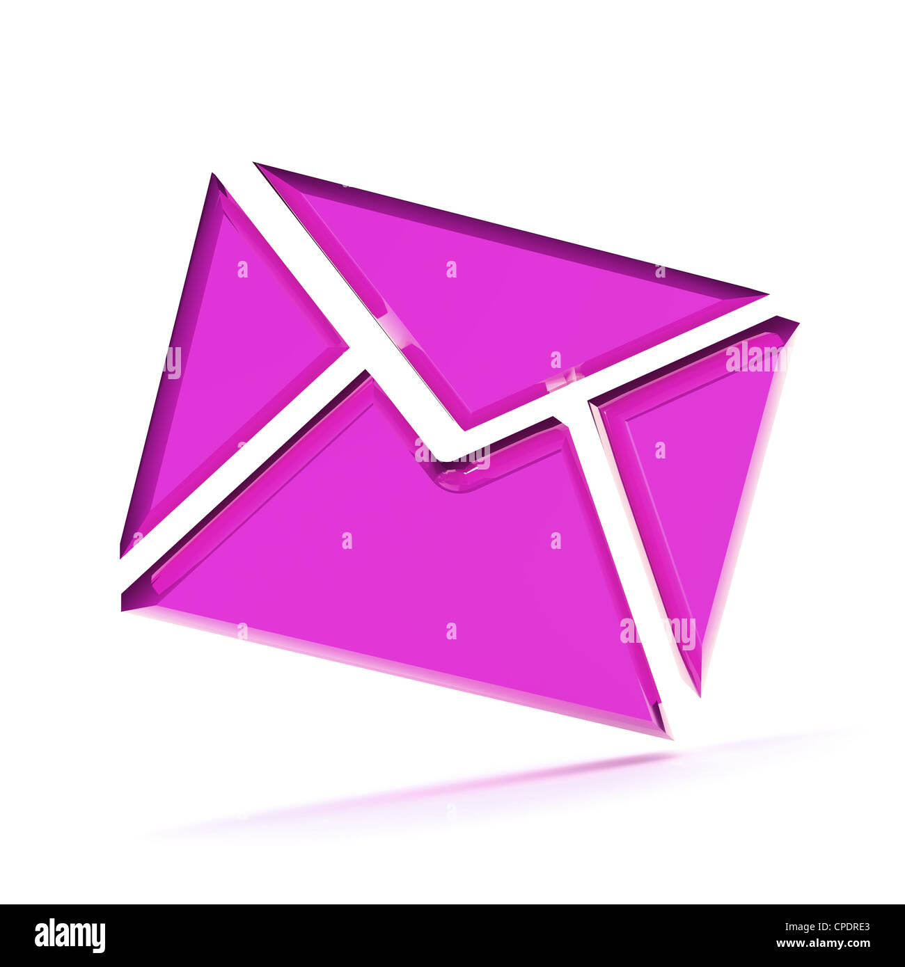 A Colourful 3d Rendered Email Concept Illustration Stock Photo - Alamy