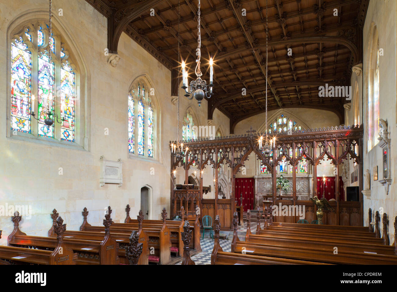 Sudeley Castle Chapel near Cotswold town of Winchcombe, Gloucestershire ...