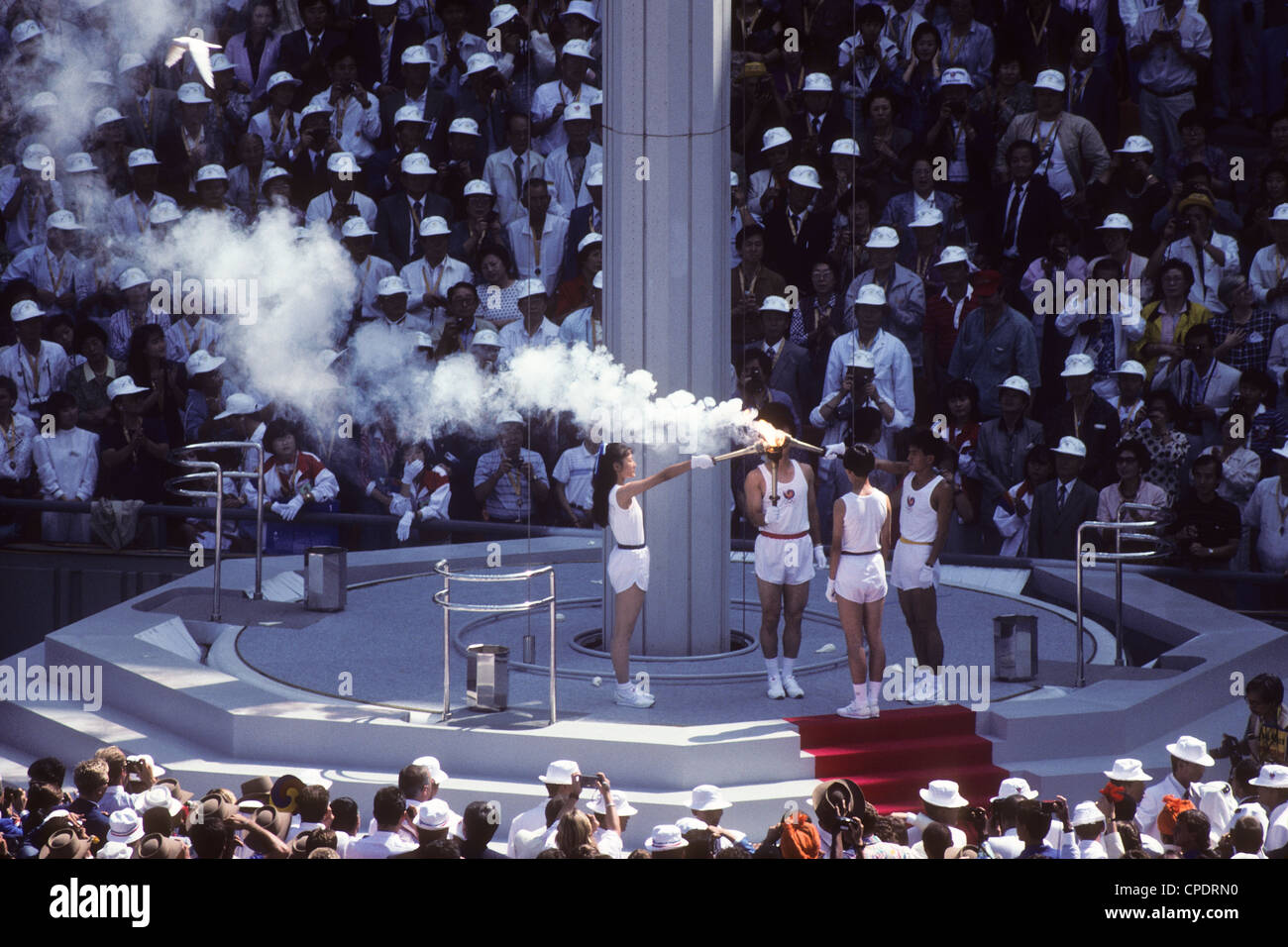 Lighting ceremony of the olympic flame hi-res stock photography and ...