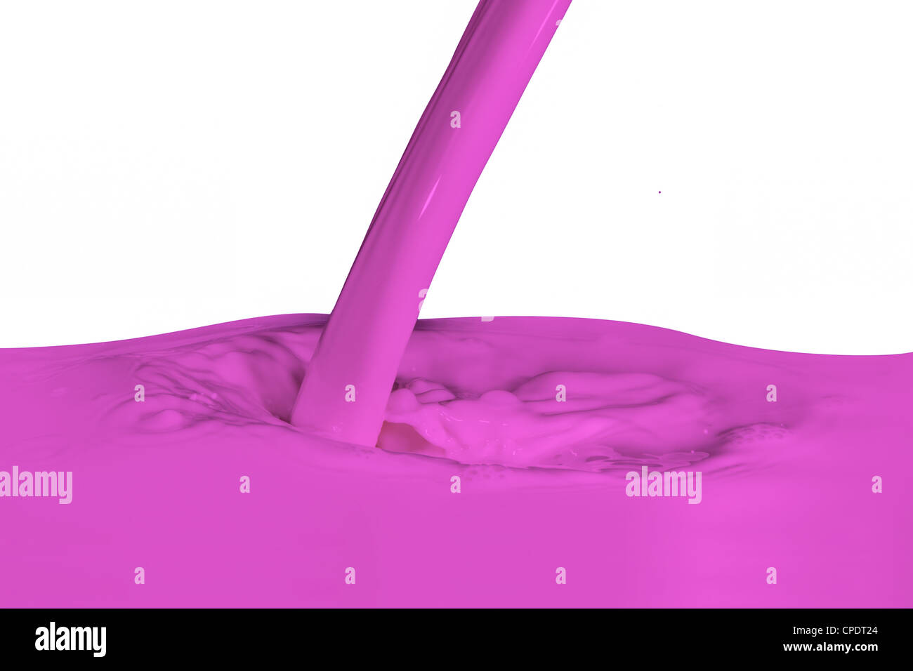 pink paint splashing on white Stock Photo - Alamy