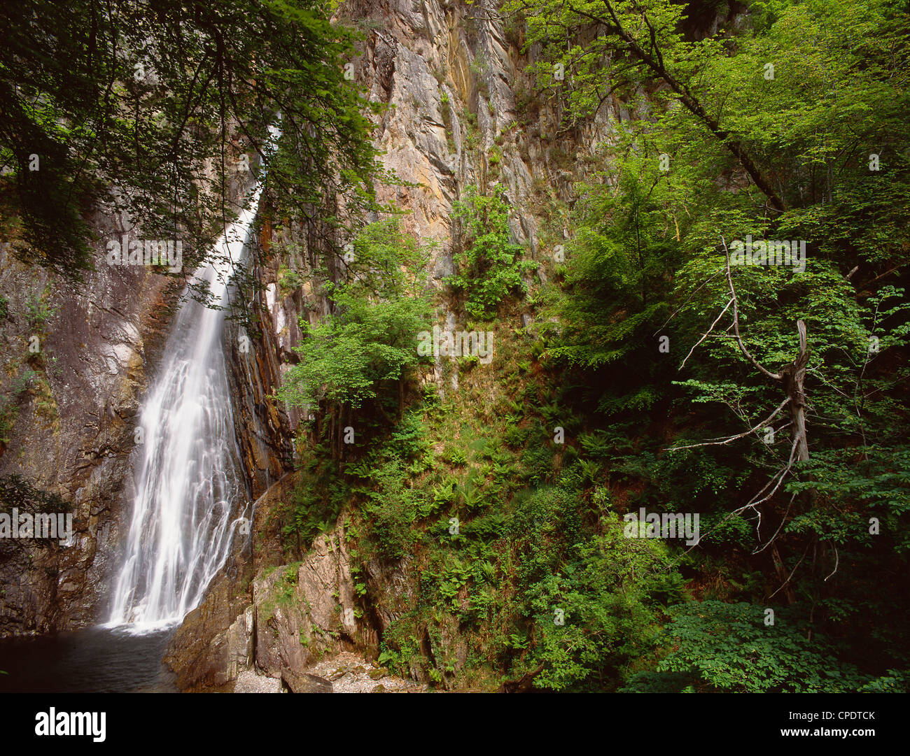 The Grey Mare's Tail waterfall in the Mamore Hills, Kinlochleven, near ...