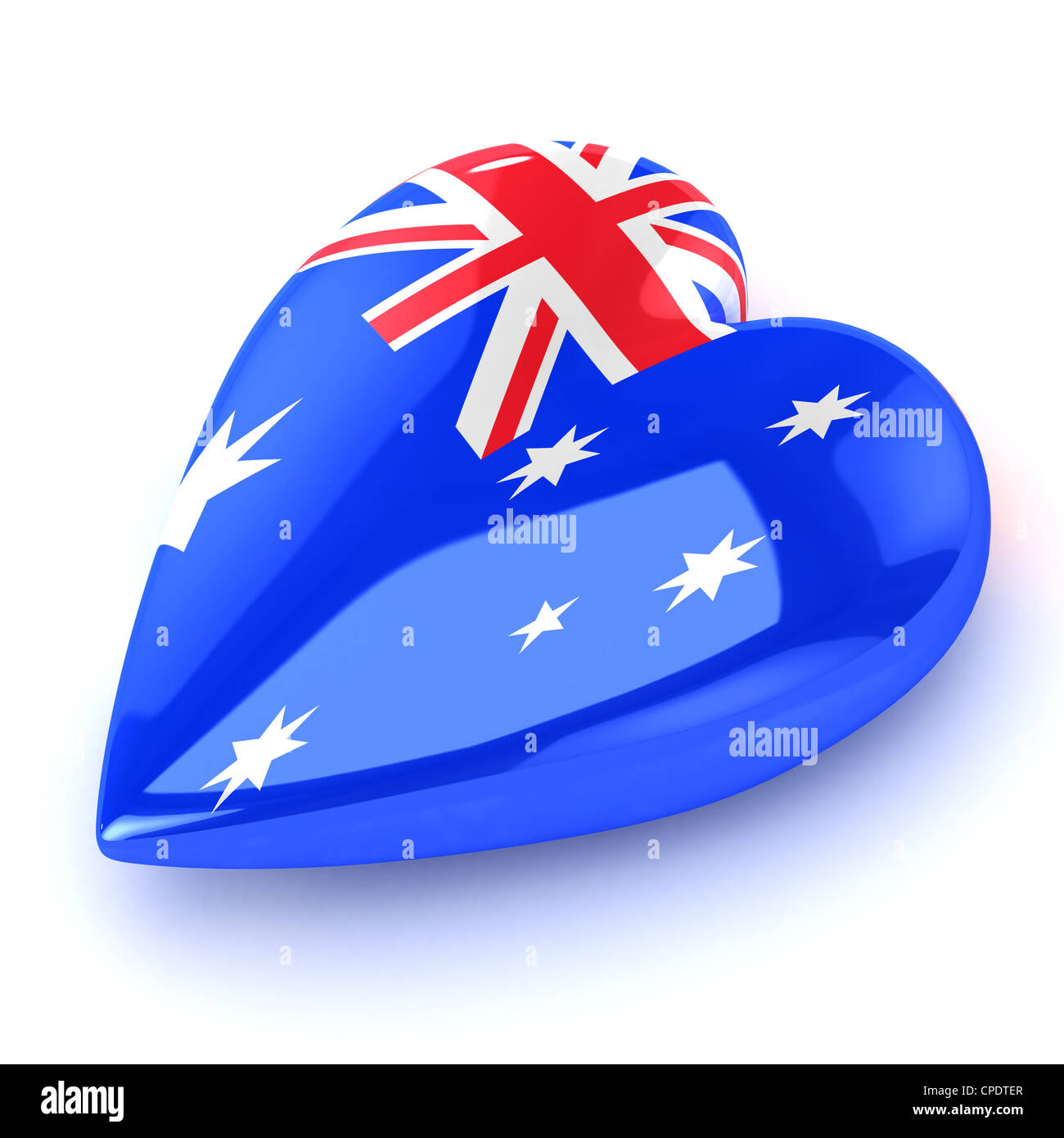A Colourful 3d Rendered Australian Heart Illustration Stock Photo - Alamy