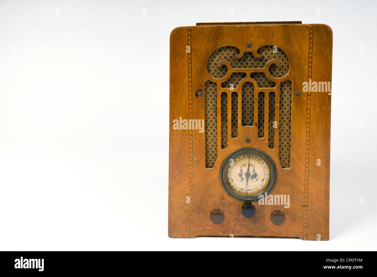 Vintage Antique Radio Entertainment Device Stock Photo - Alamy