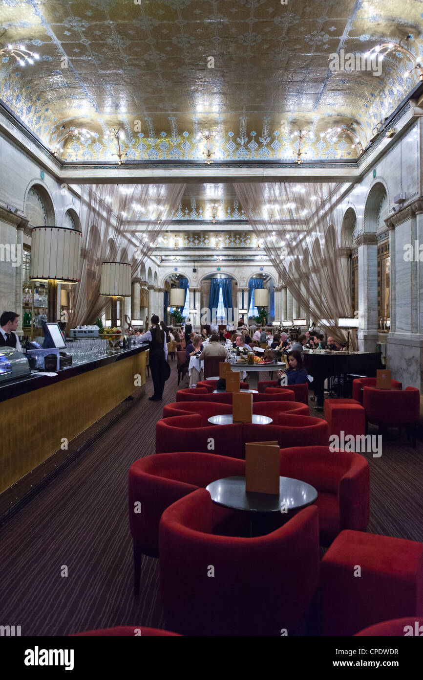 London, the afternoon tea hall of the Criterion restaurant in ...