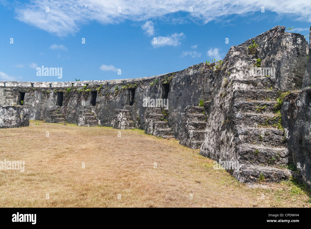 Ruins of Manda fort of Foulpointe, eastern Madagascar Stock Photo - Alamy
