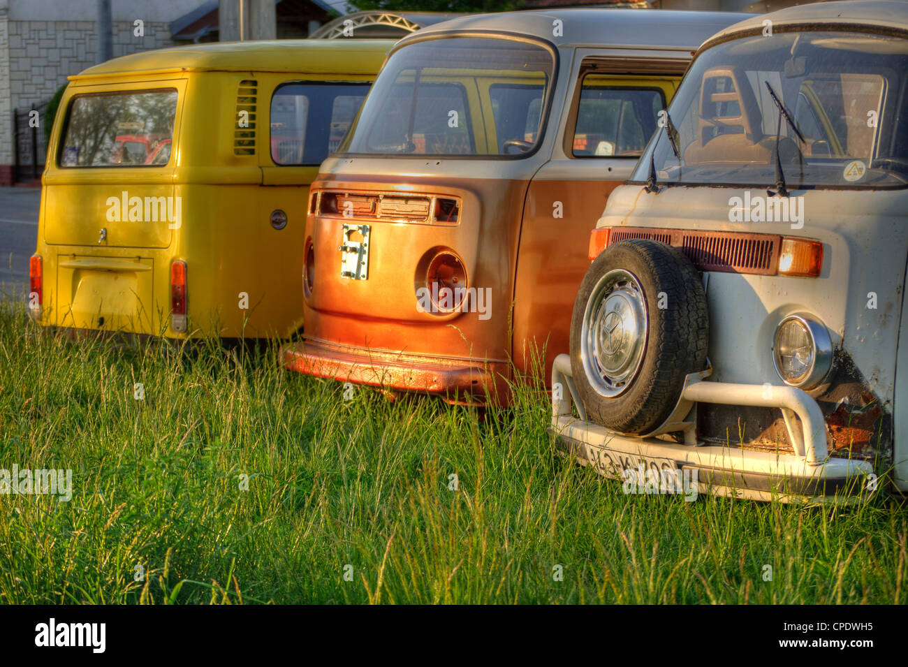 Old vans hi-res stock photography and images - Alamy