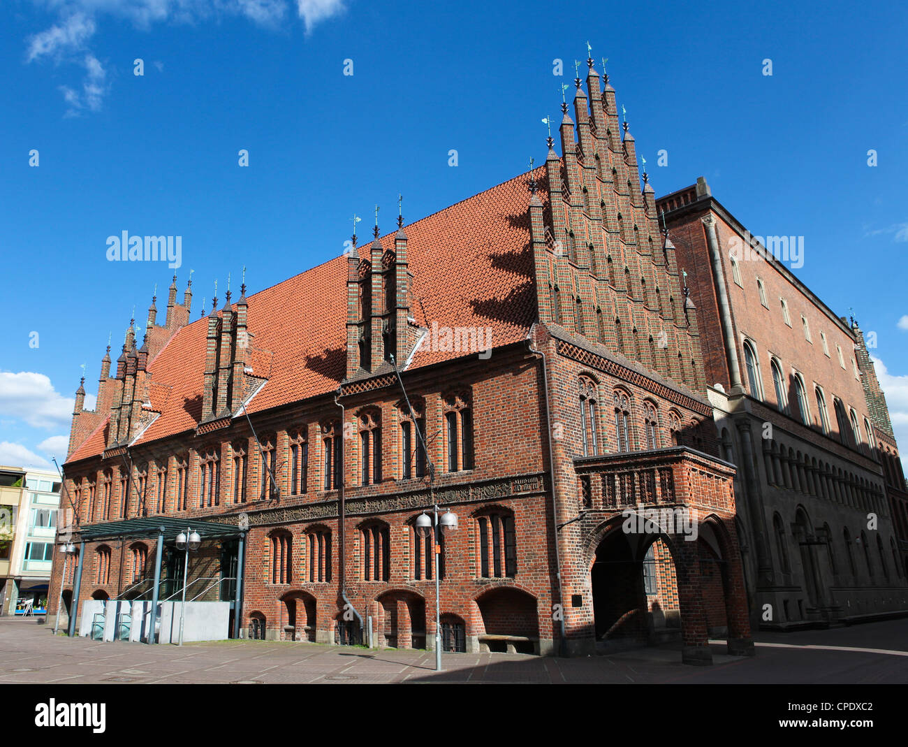 Altes Rathaus (old town hall) in the center of Hannover, Germany Stock ...