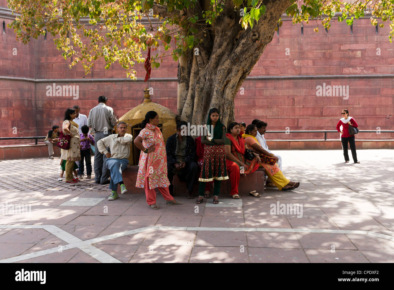 Inside the Red Fort, Delhi Stock Photo - Alamy