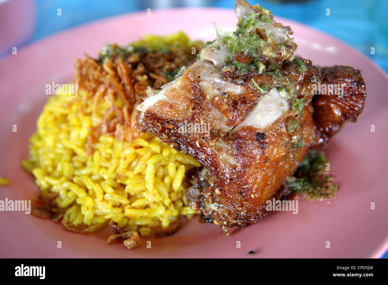 Thai Muslim Chicken Biryani , (Khao Mok Kai Stock Photo - Alamy