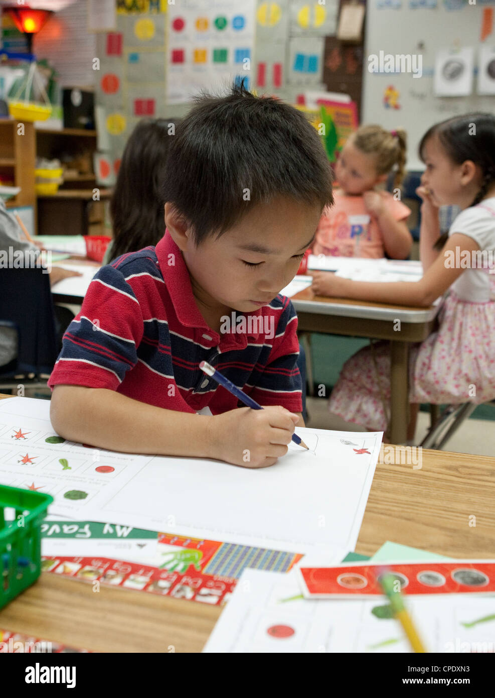 Kindergarten student works hi-res stock photography and images - Alamy
