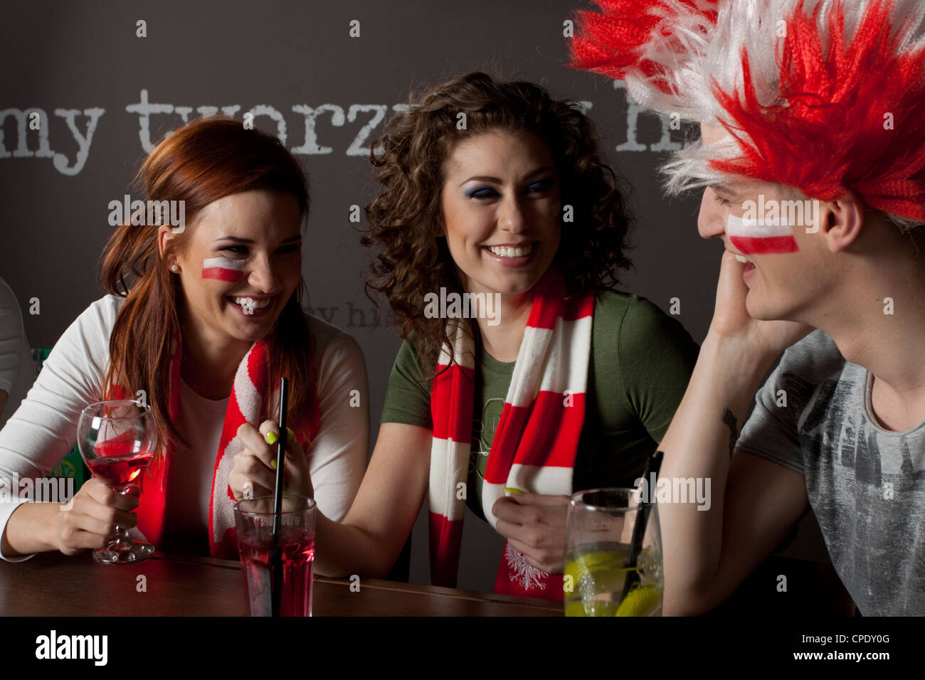 Polish football supporters hi-res stock photography and images - Alamy