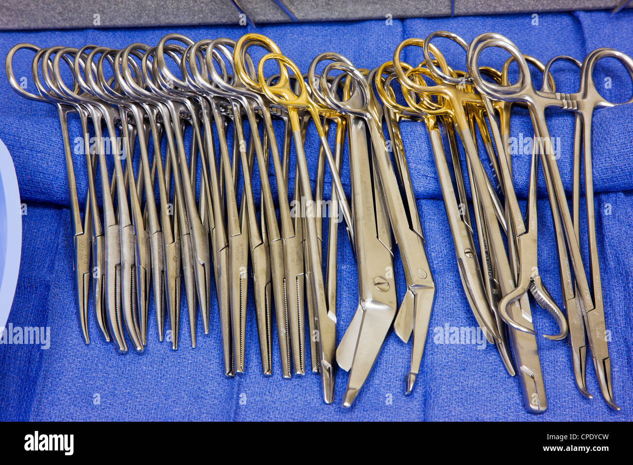 Instruments and tools used in medical operating procedures Stock Photo ...