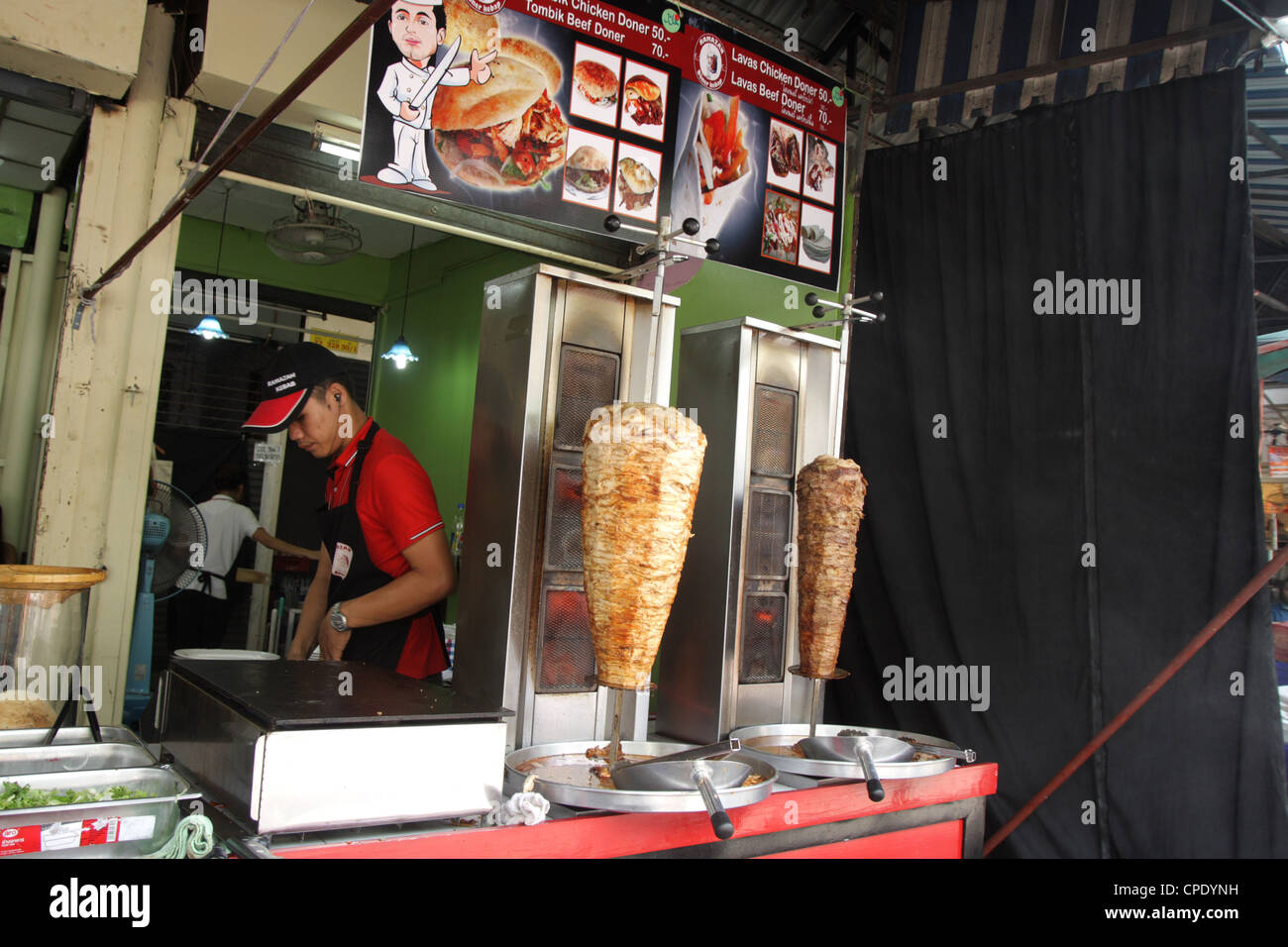 Kebab stall in Chatuchak Weekend , Bangkok , Thailand Stock Photo - Alamy