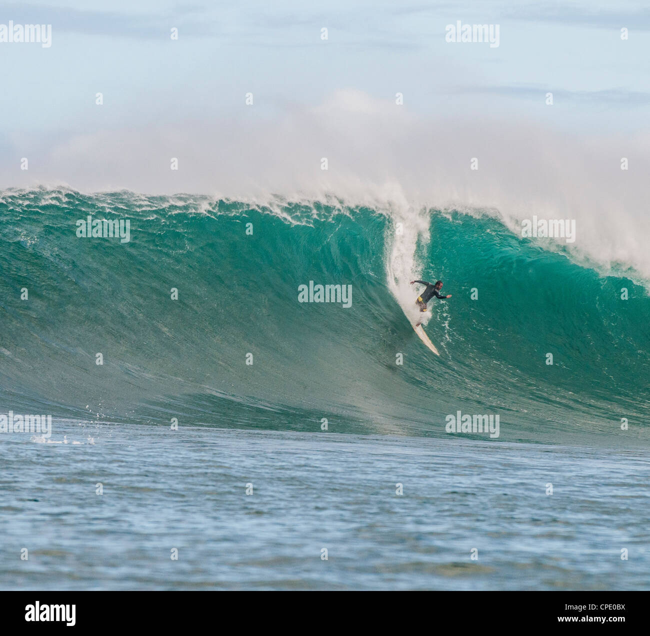 Big wave surfing hawaii hi-res stock photography and images - Alamy