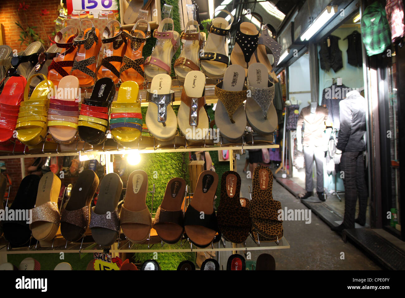 Bangkok thailand chatuchak market shoes hi-res stock photography and ...