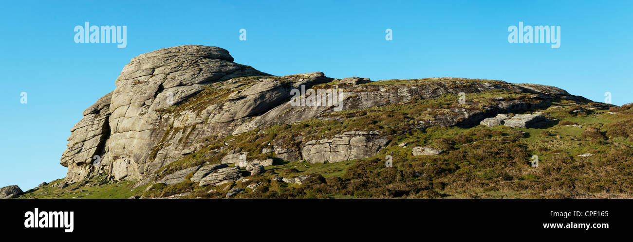 Haytor, Dartmoor national park, Devon, England. Panoramic Stock Photo ...
