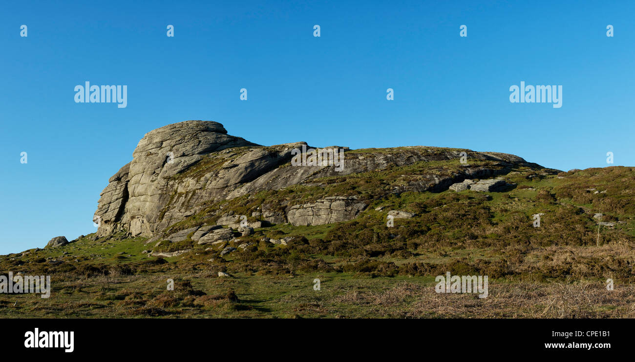 Haytor, Dartmoor national park, Devon, England. Panoramic Stock Photo ...