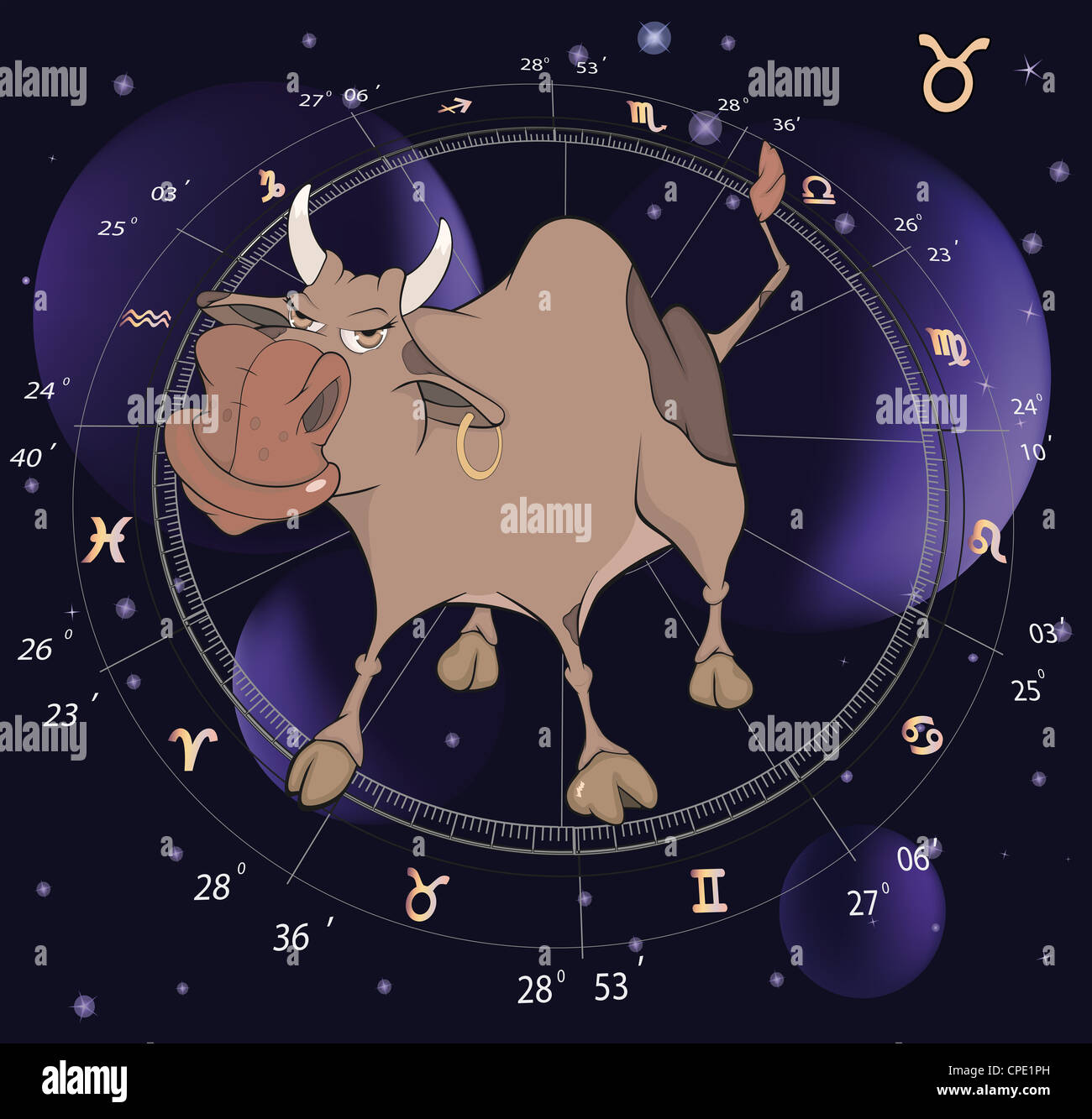 Zodiac signs Taurus Stock Photo - Alamy