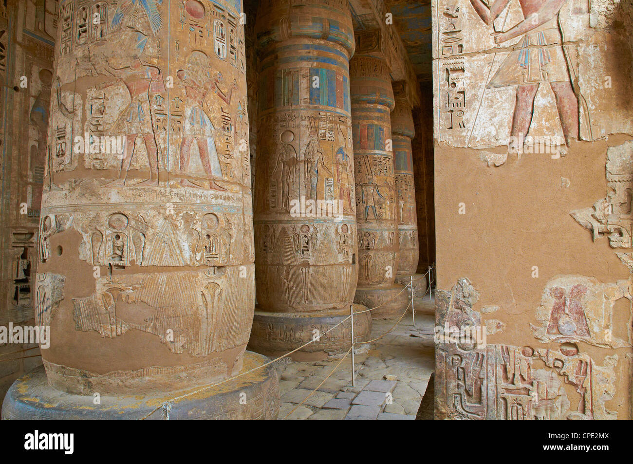 Medinet Habou temple, West Bank of the River Nile, Thebes, UNESCO World ...