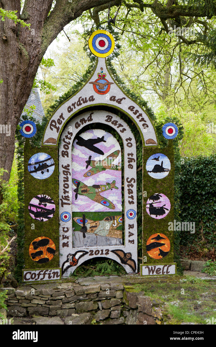 Coffin Well, Tissington Well Dressing, Derbyshire, England, UK Stock ...