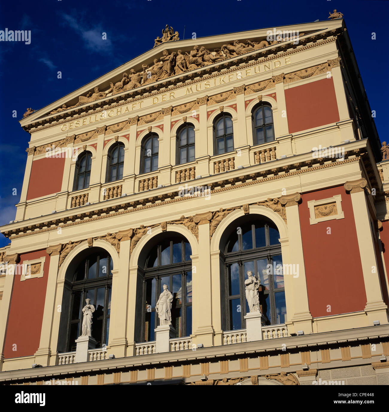 Exterior of Musikverein concert hall, Vienna, Austria, Europe Stock ...