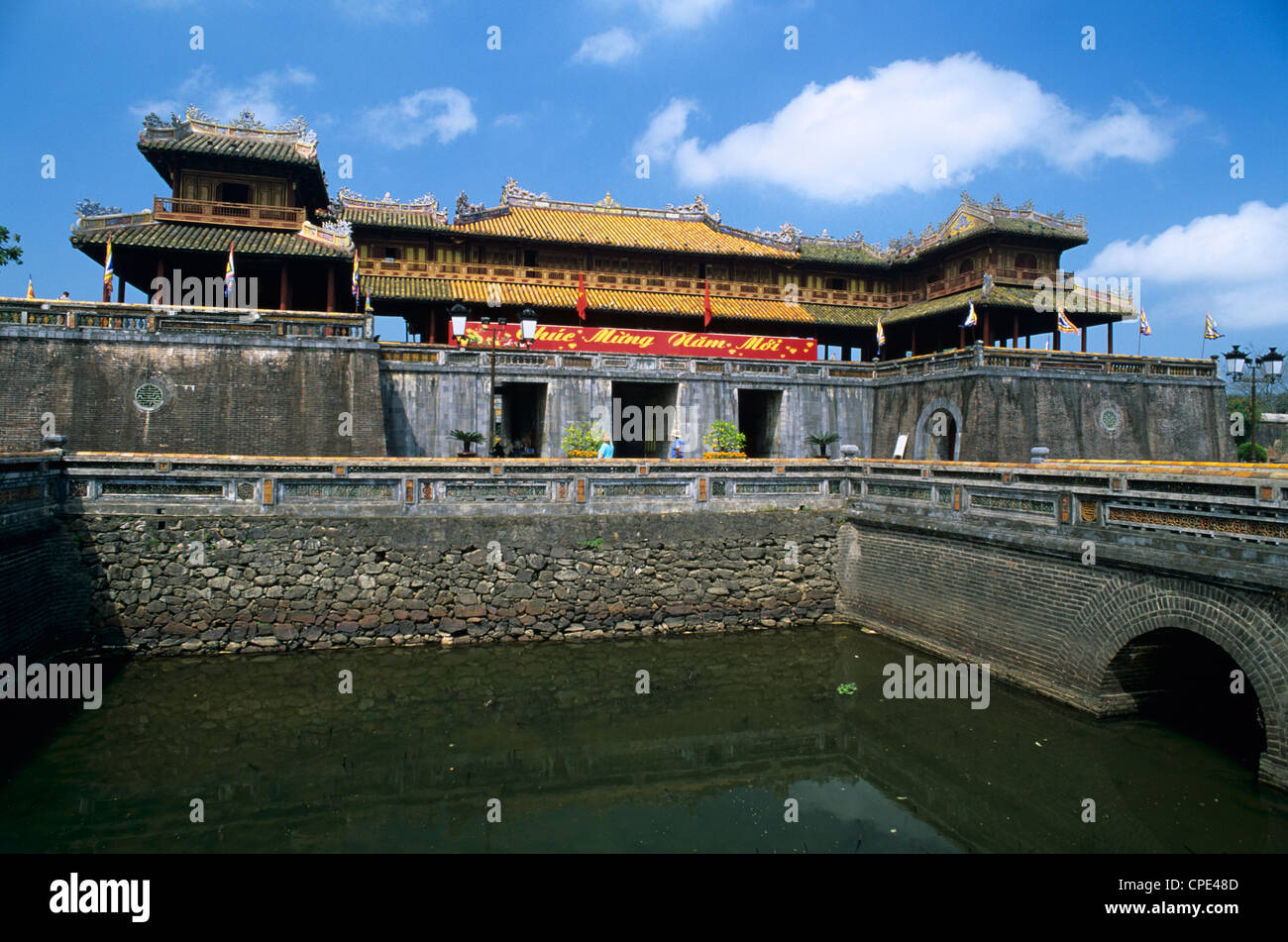 View of the Imperial city of the Nguyen Emperors, The Citadel, Hue ...