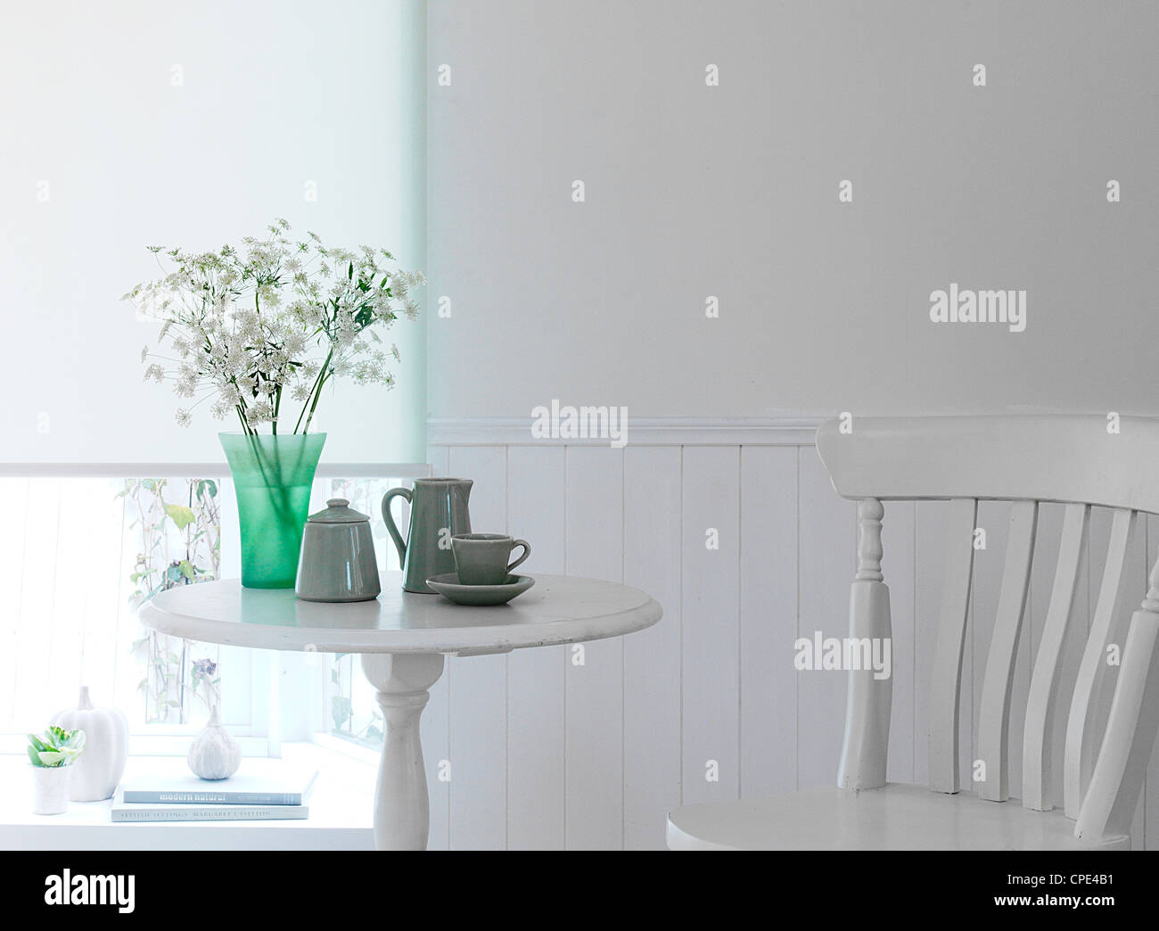 Tea Set On Table, Tea Service Stock Photo - Alamy