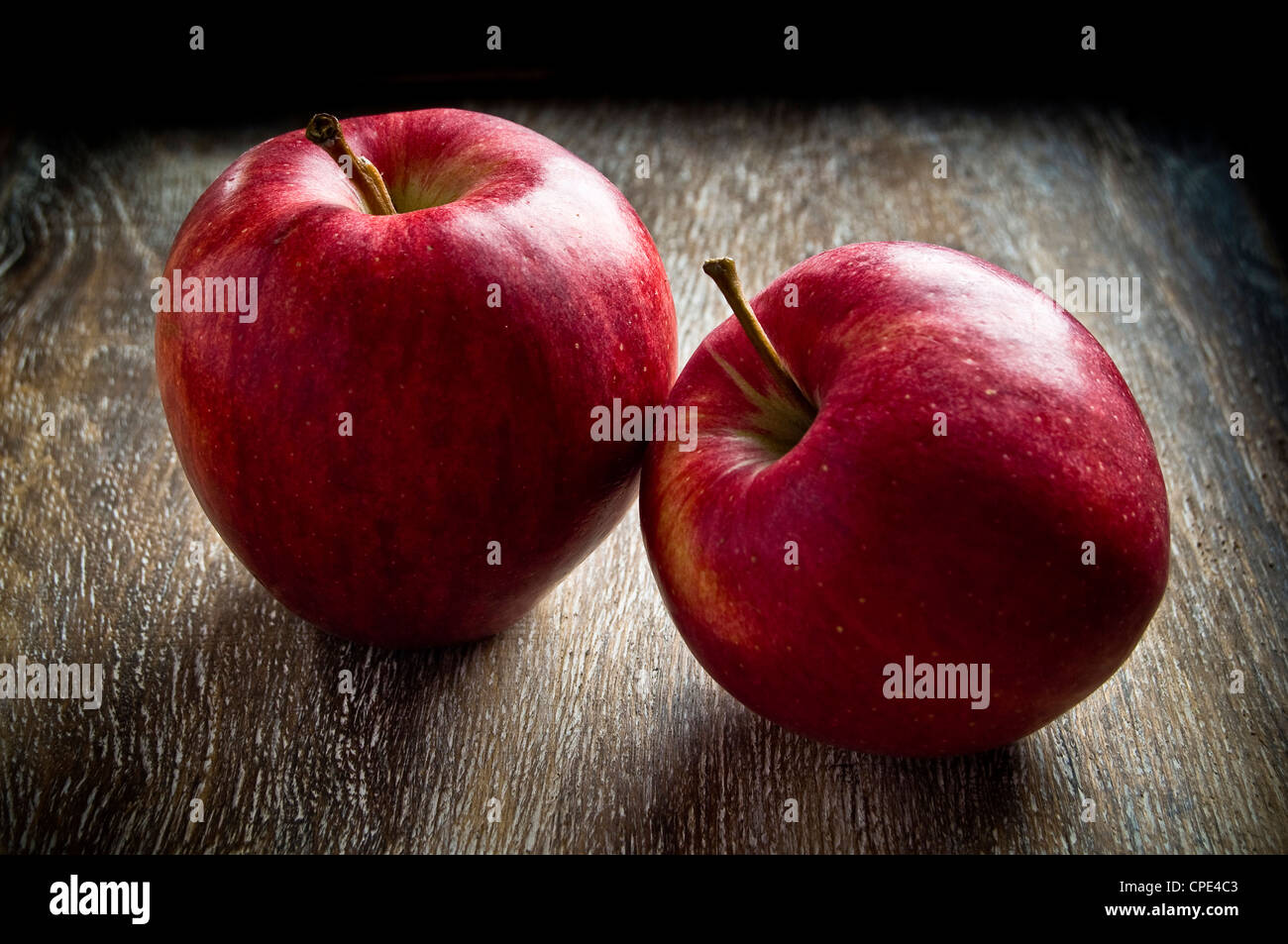two red apples Stock Photo - Alamy