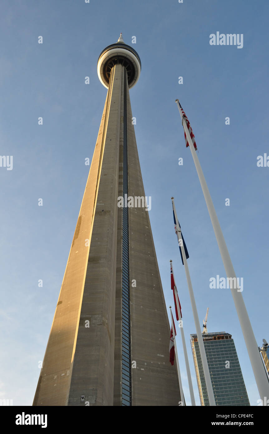 Full view of cn tower in toronto hi-res stock photography and images ...