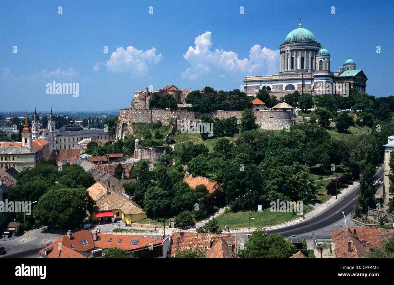 Esztergom Basilica, Esztergom, Komarom-Esztergom, Hungary, Europe Stock ...