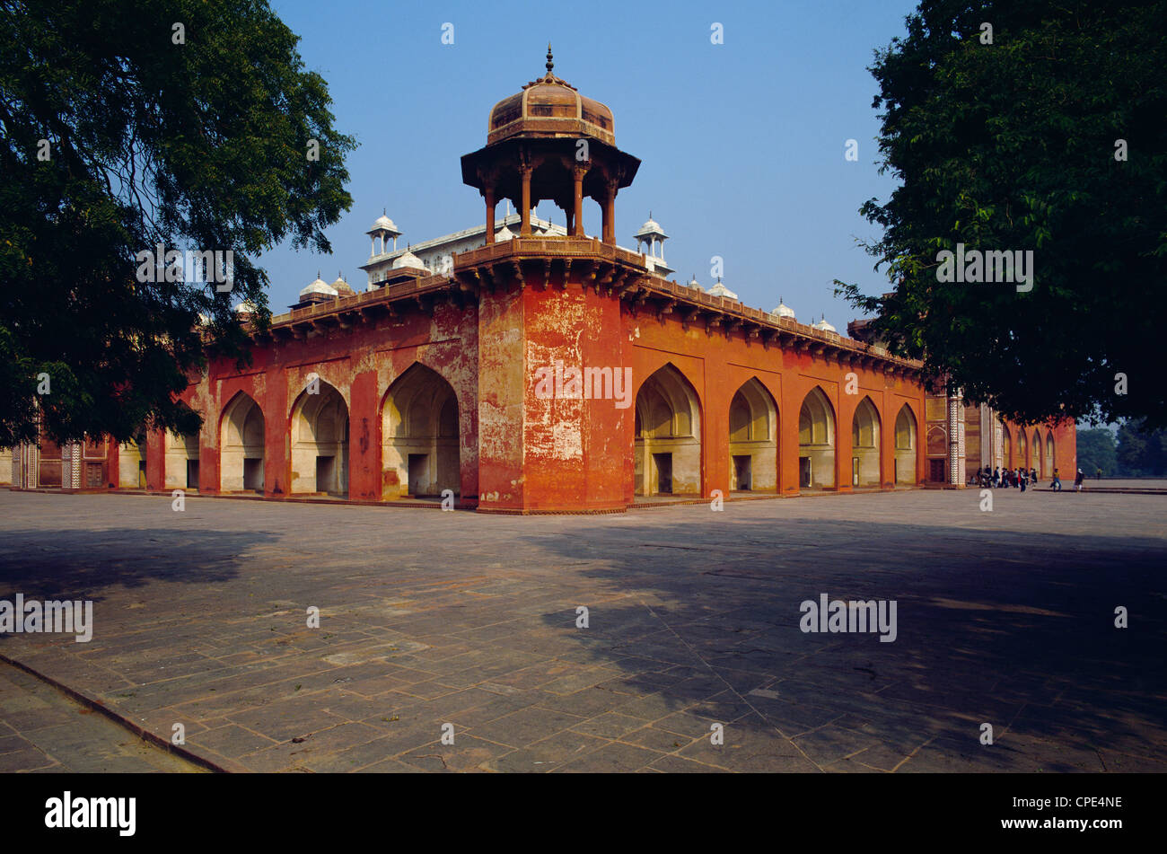 Sikandra the tomb and mausoleum of Akbar the Great near Agra, Uttar ...