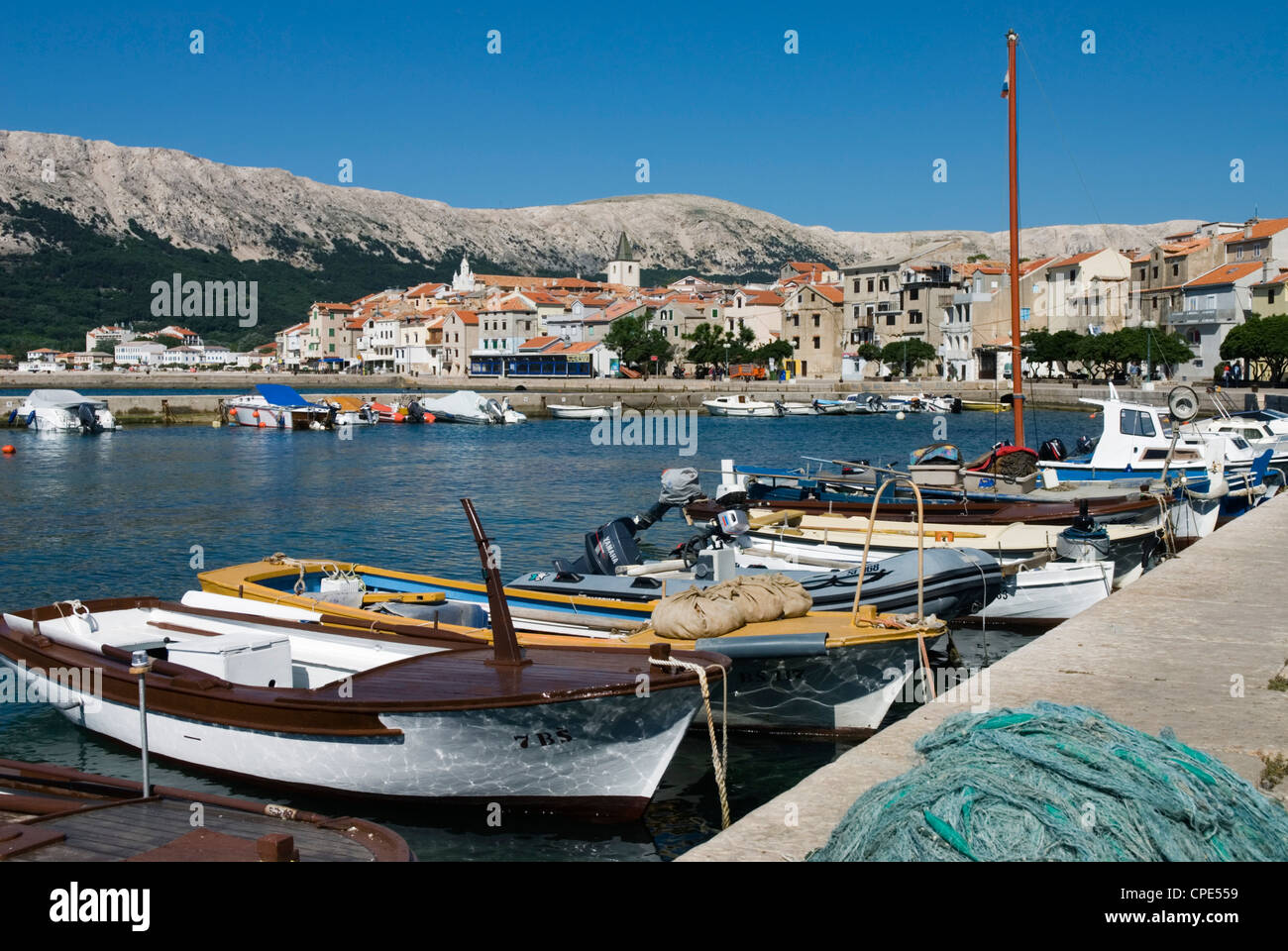 Baska, Krk Island, Kvarner Gulf, Croatia, Adriatic, Europe Stock Photo ...