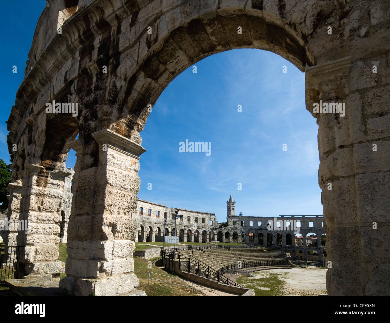 The Roman Amphitheatre, Pula, Istria, Croatia, Europe Stock Photo - Alamy
