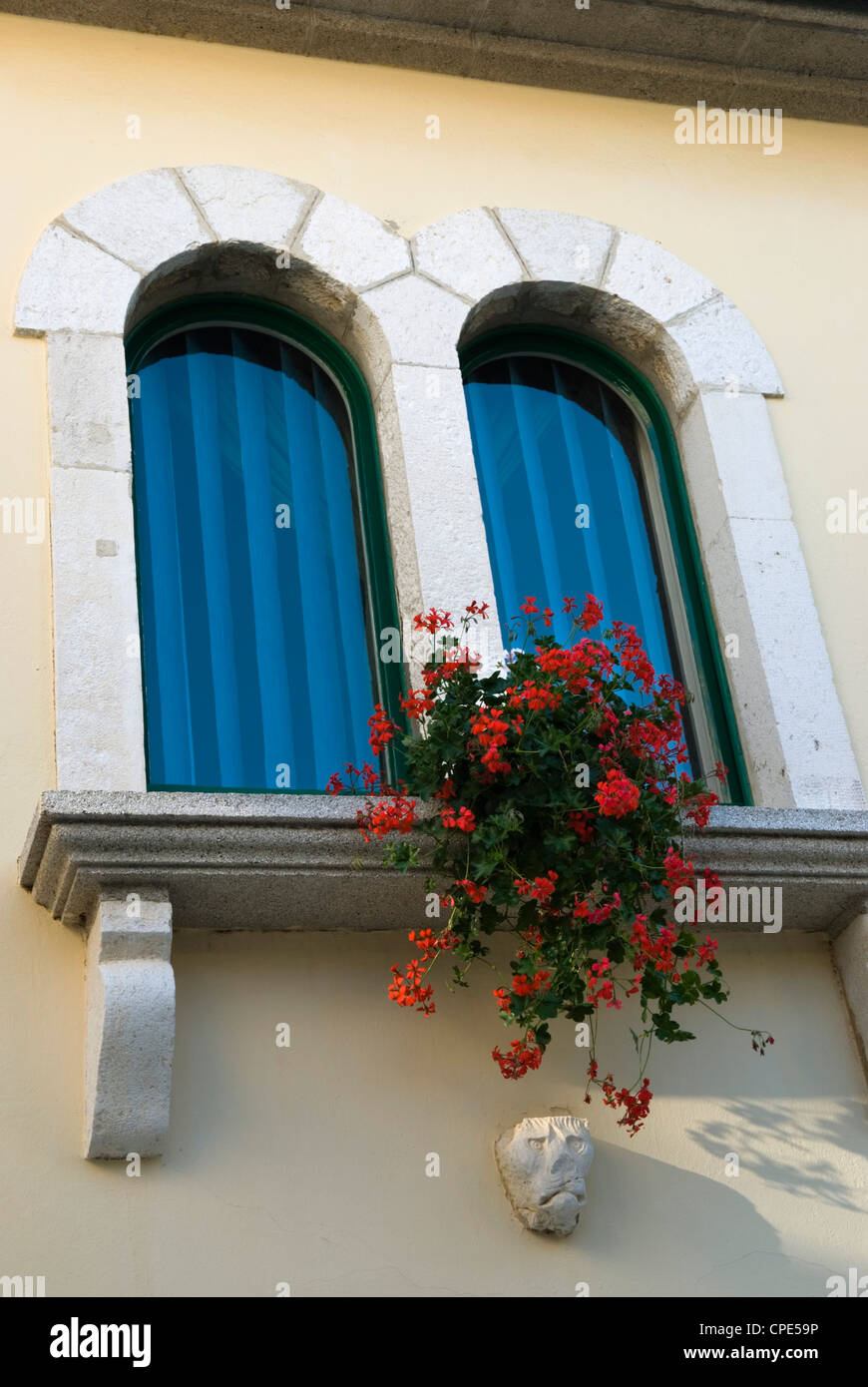 Window in old town, Rab Town, Rab Island, Kvarner Gulf, Croatia, Europe ...