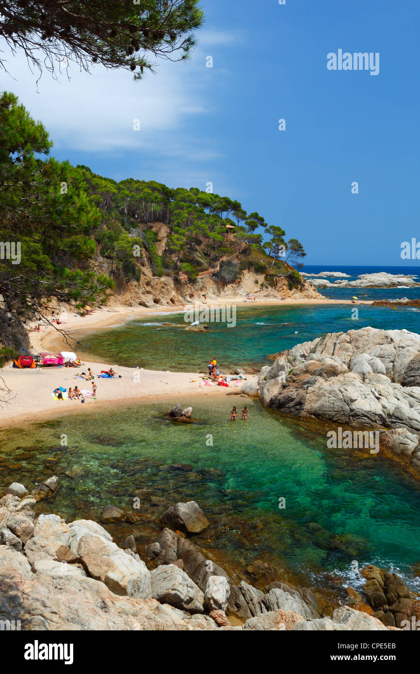 Cala Estreta, Cap Roig, near Calella de Palafrugell, Costa Brava ...
