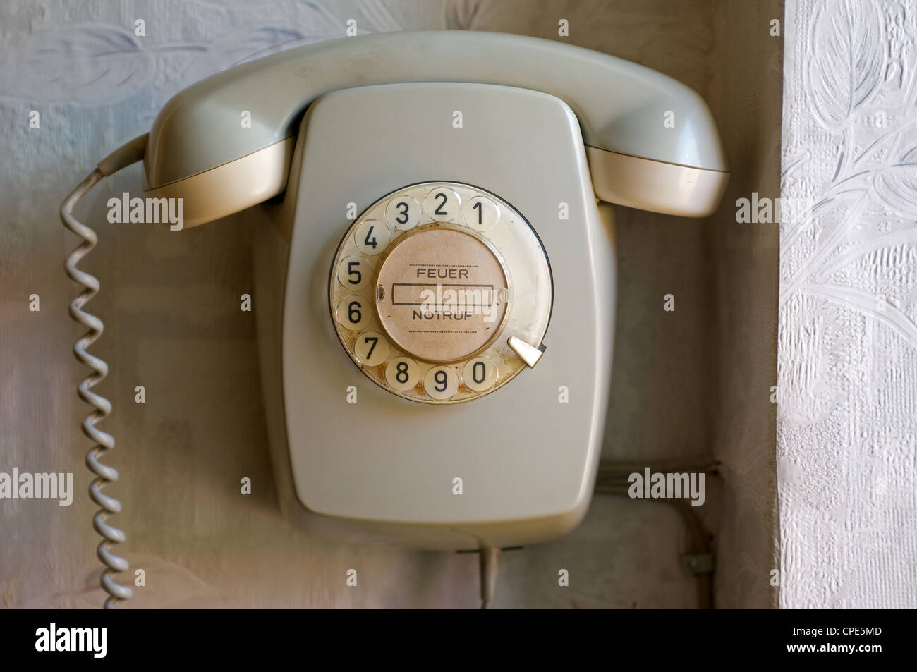 Old style telephone Stock Photo - Alamy