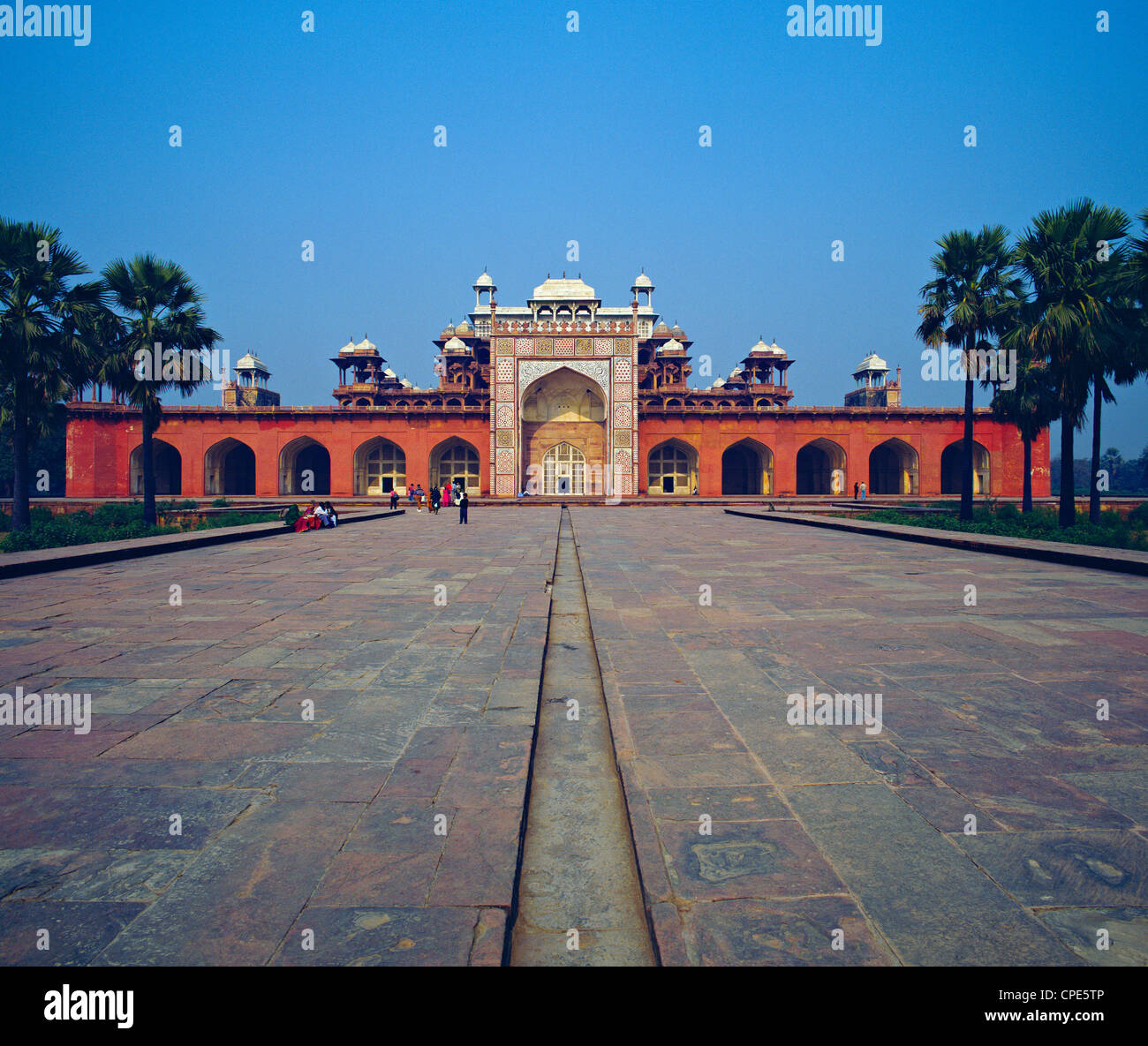 Sikandra the tomb and mausoleum of Akbar the Great near Agra, Uttar ...