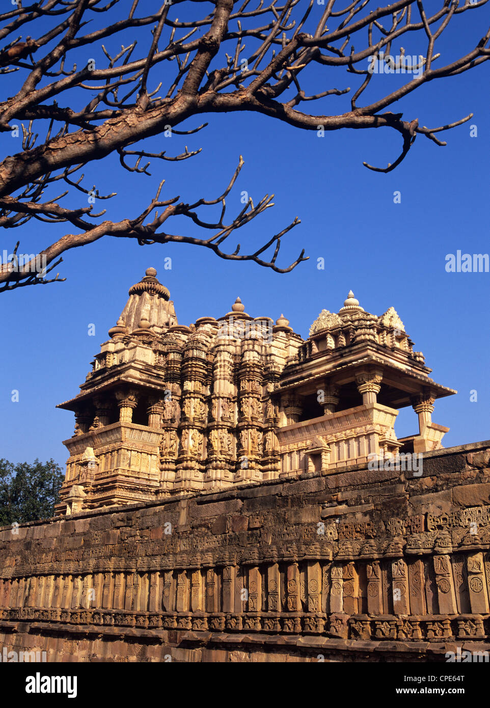 One of the Chandela temples at Khajuraho, UNESCO World Heritage Site ...